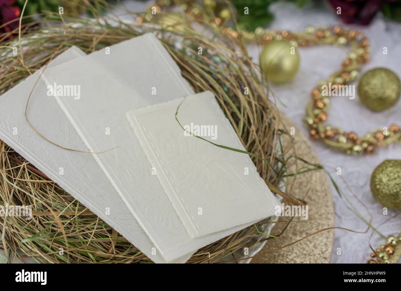 Traditional East European wafer Stock Photo - Alamy