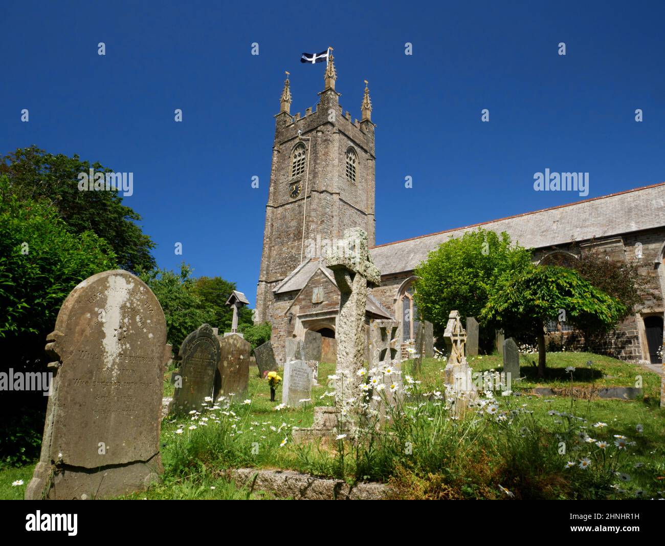 The church of St Andrew's, Stratton, Cornwall Stock Photo - Alamy