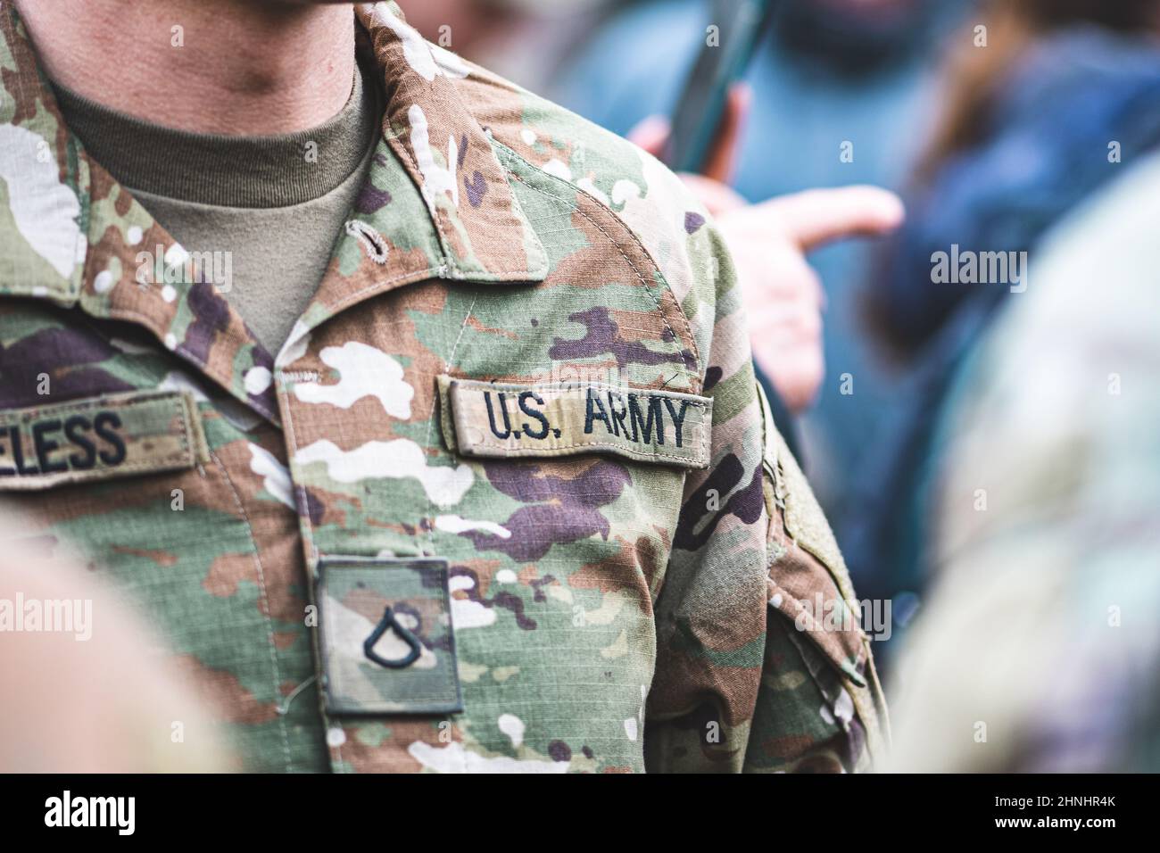 United States Marine Corps, USA or US army symbol on a soldier military ...