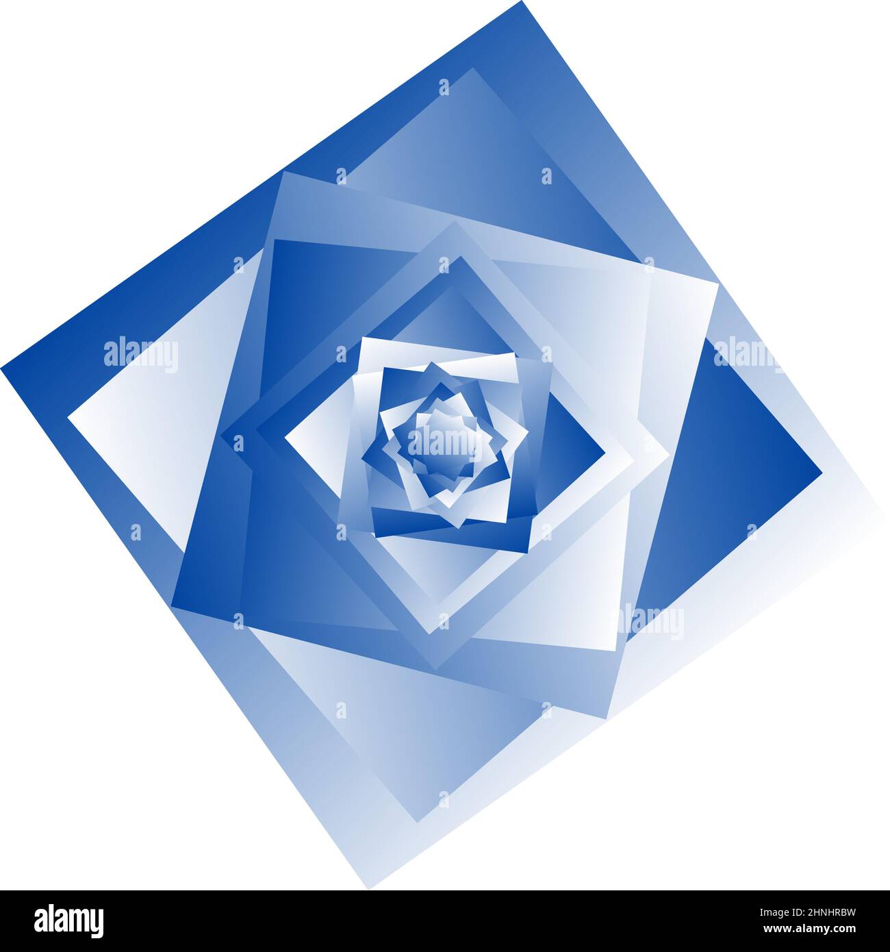 Geometric square design shape with random shaded, gradient fill - stock ...