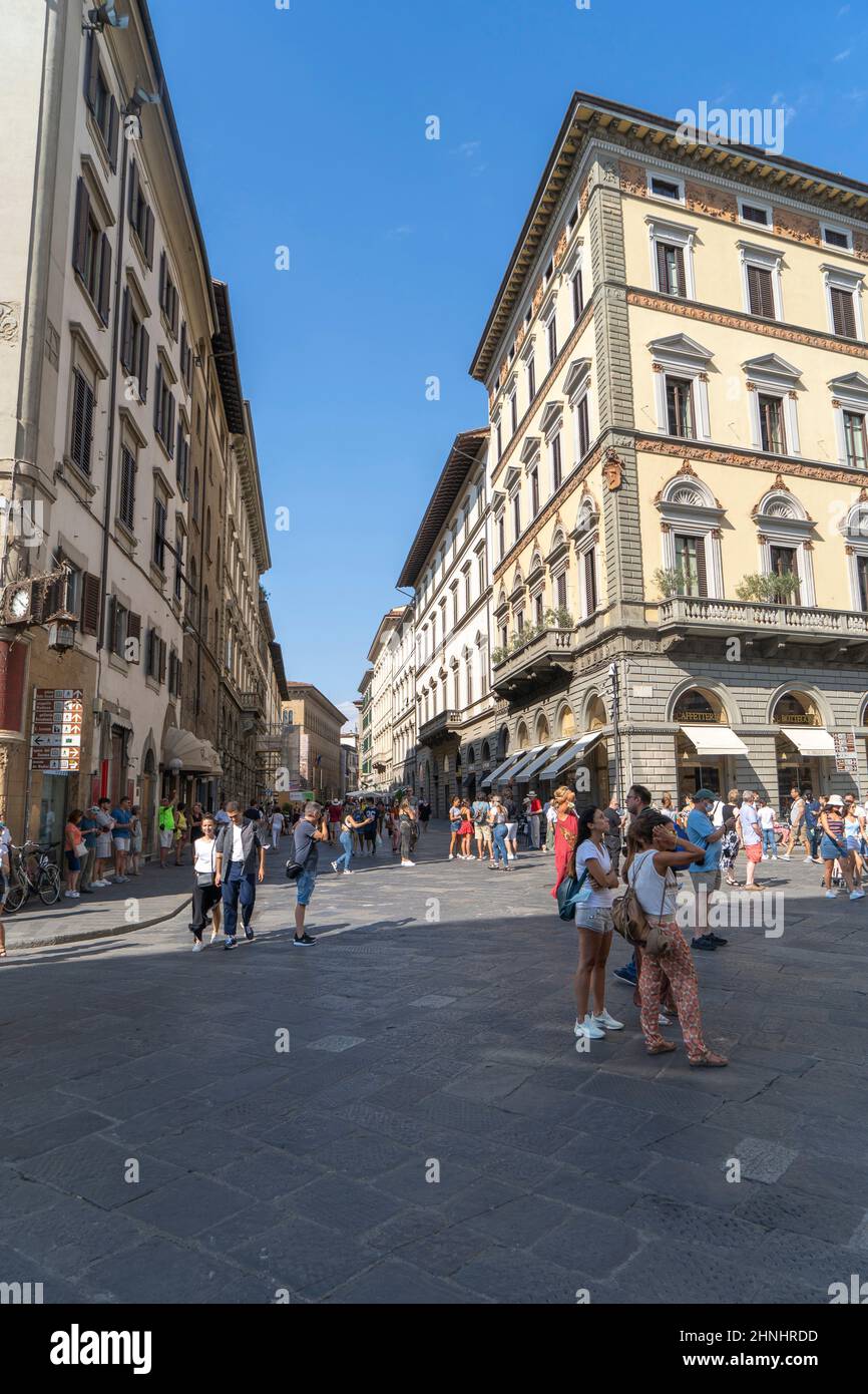 Piazza San Giovanni square, Florence, Tuscany, Italy, Europe Stock ...