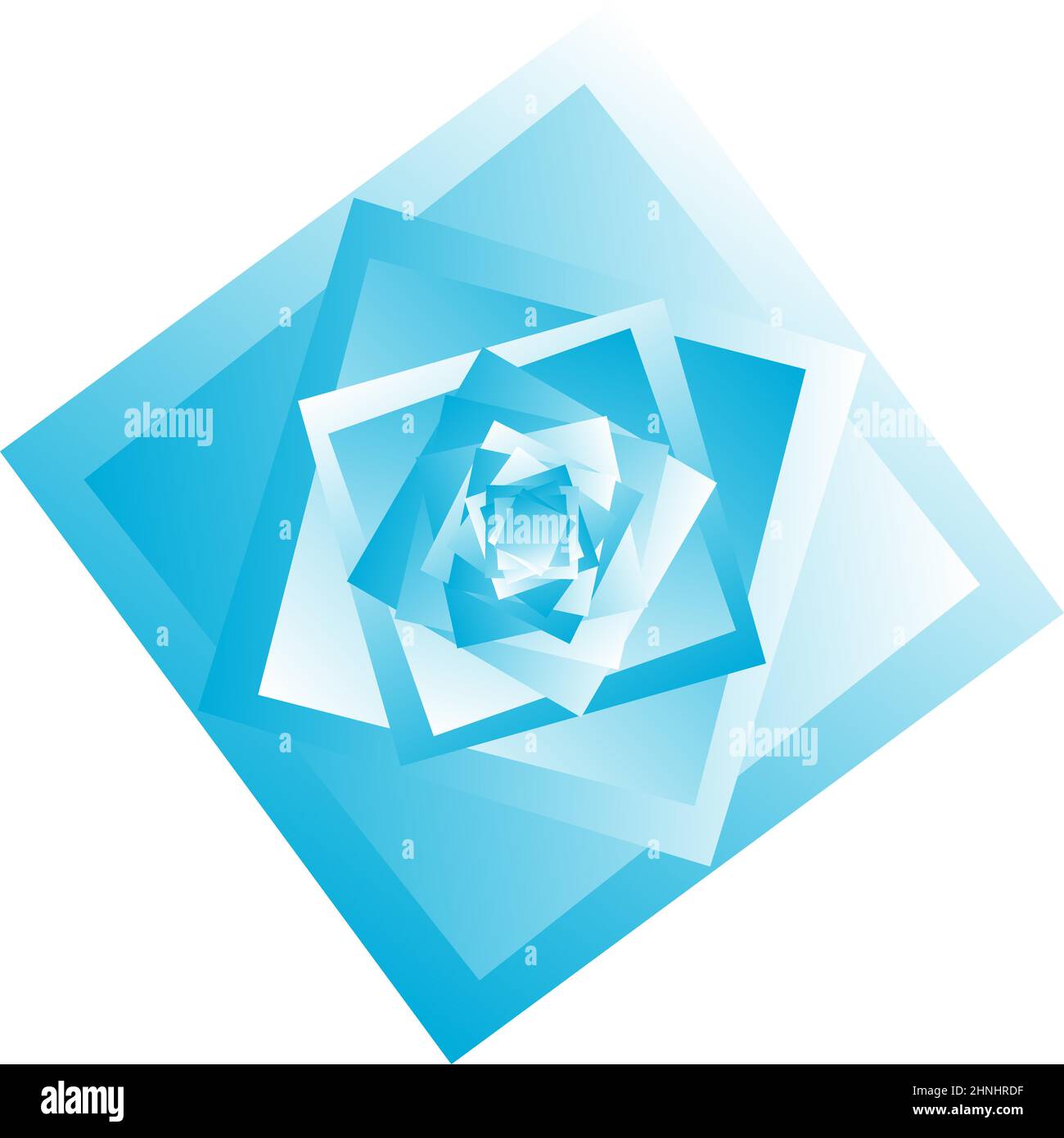 Geometric square design shape with random shaded, gradient fill - stock ...