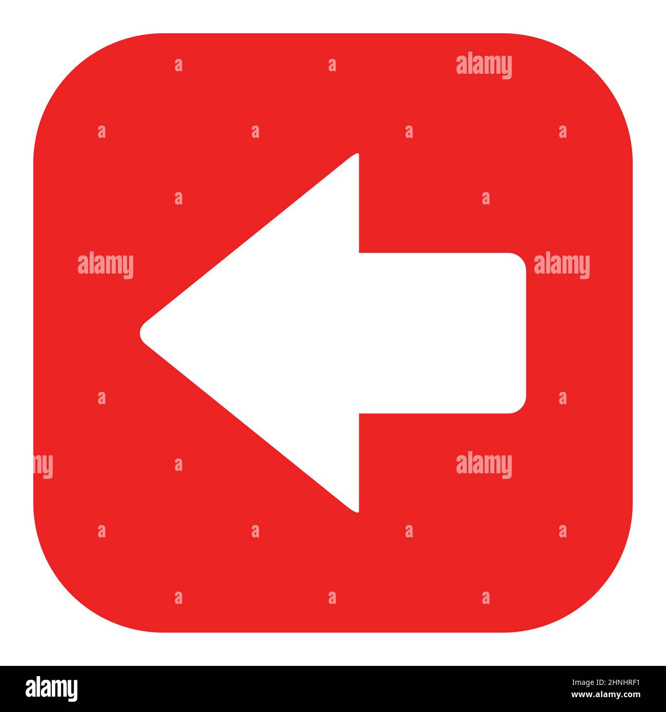 Left arrow and app icon Stock Photo - Alamy