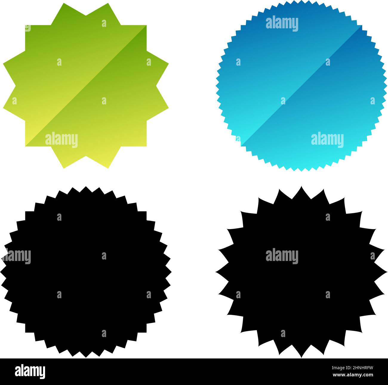 Starburst, sunburst price tag, price flash shape with empty space ...