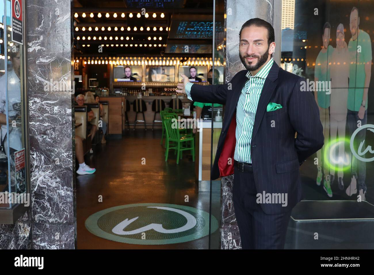 February 17, 2022: Wahlburgers Australia CEO SAM MUSTACA attending the ...