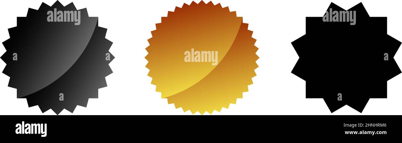 Starburst, sunburst price tag, price flash shape with empty space ...