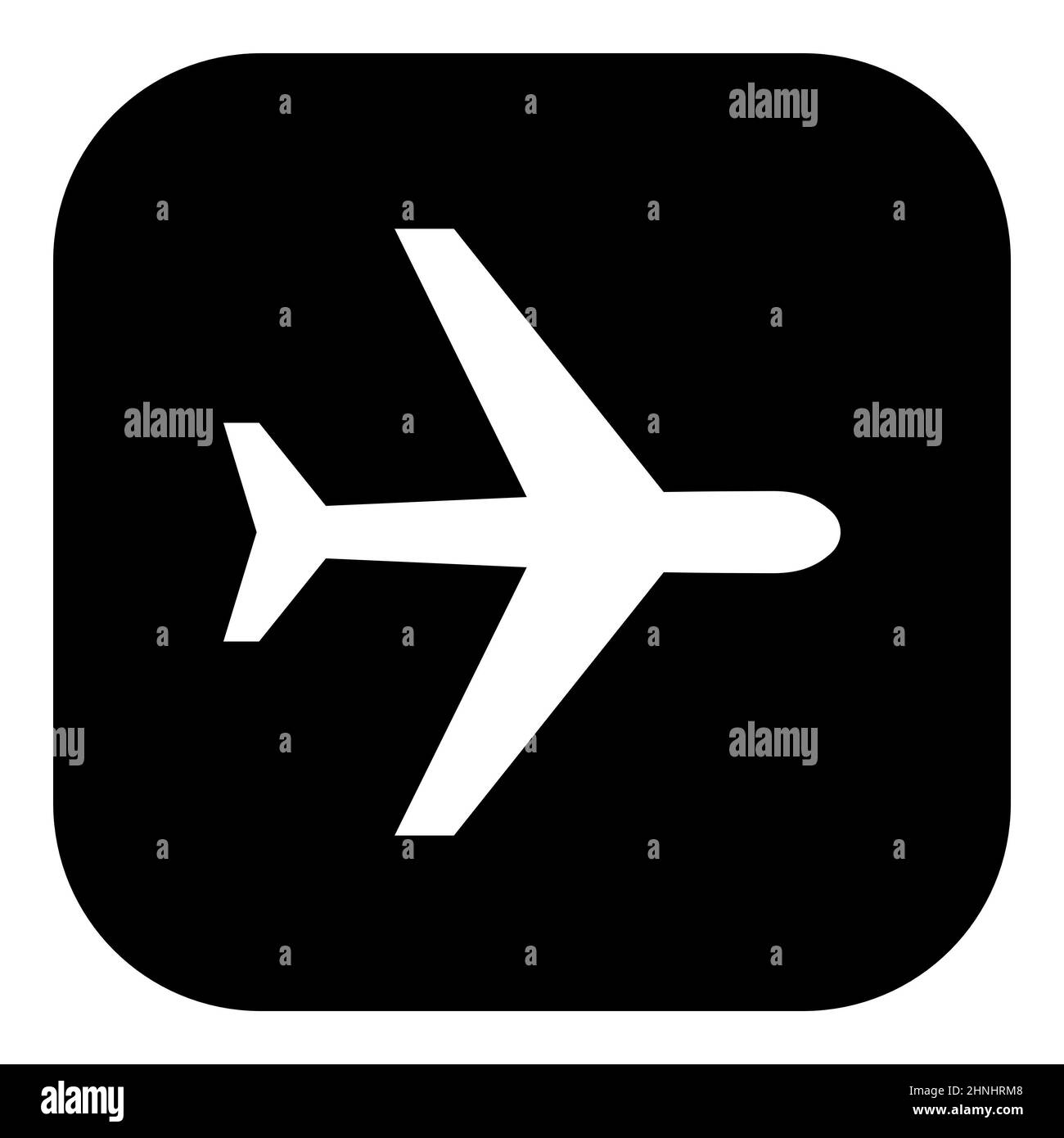 Airplane and app icon Stock Photo - Alamy
