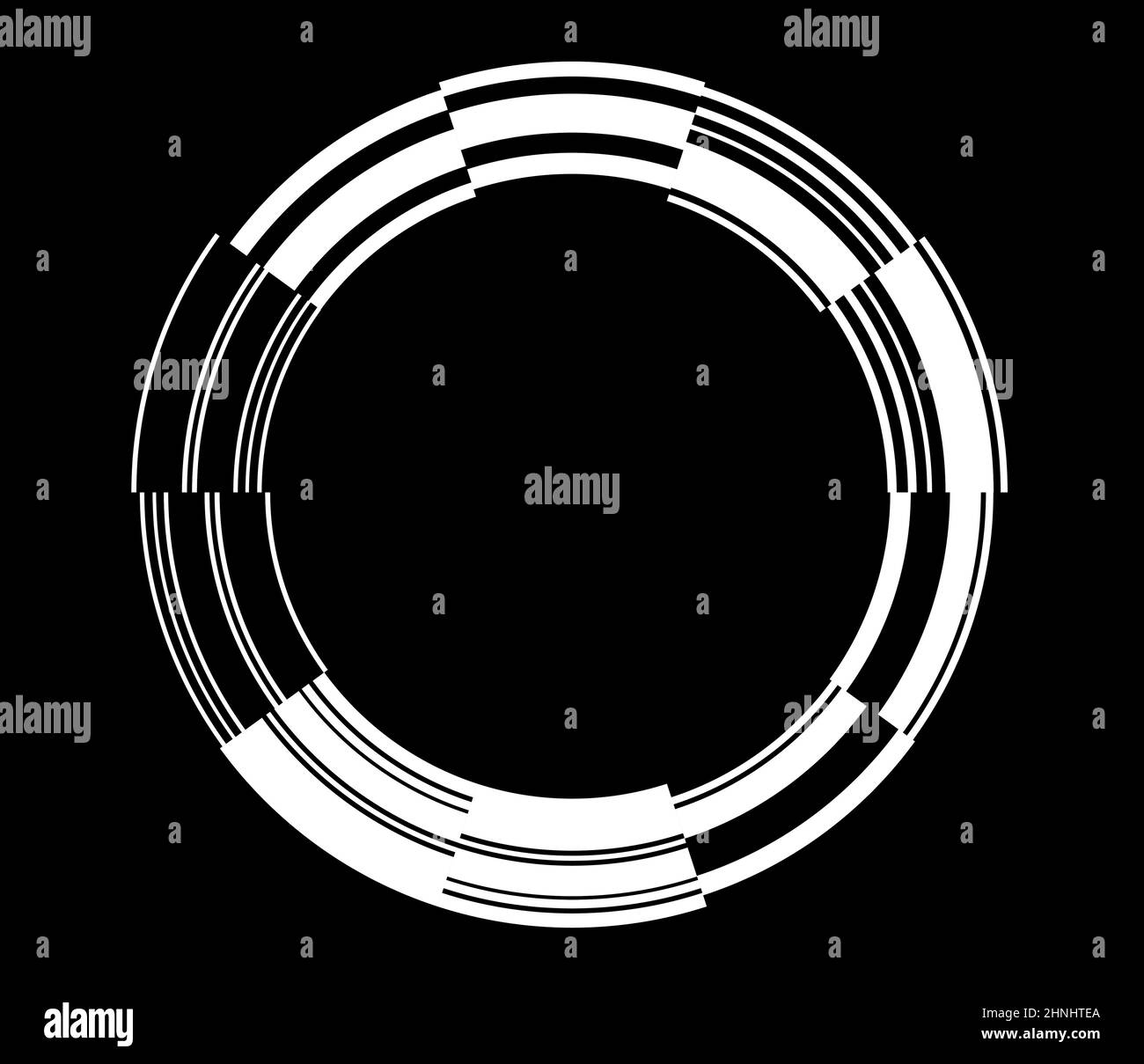 Abstract GUI, UI geometric circle element - stock vector illustration ...