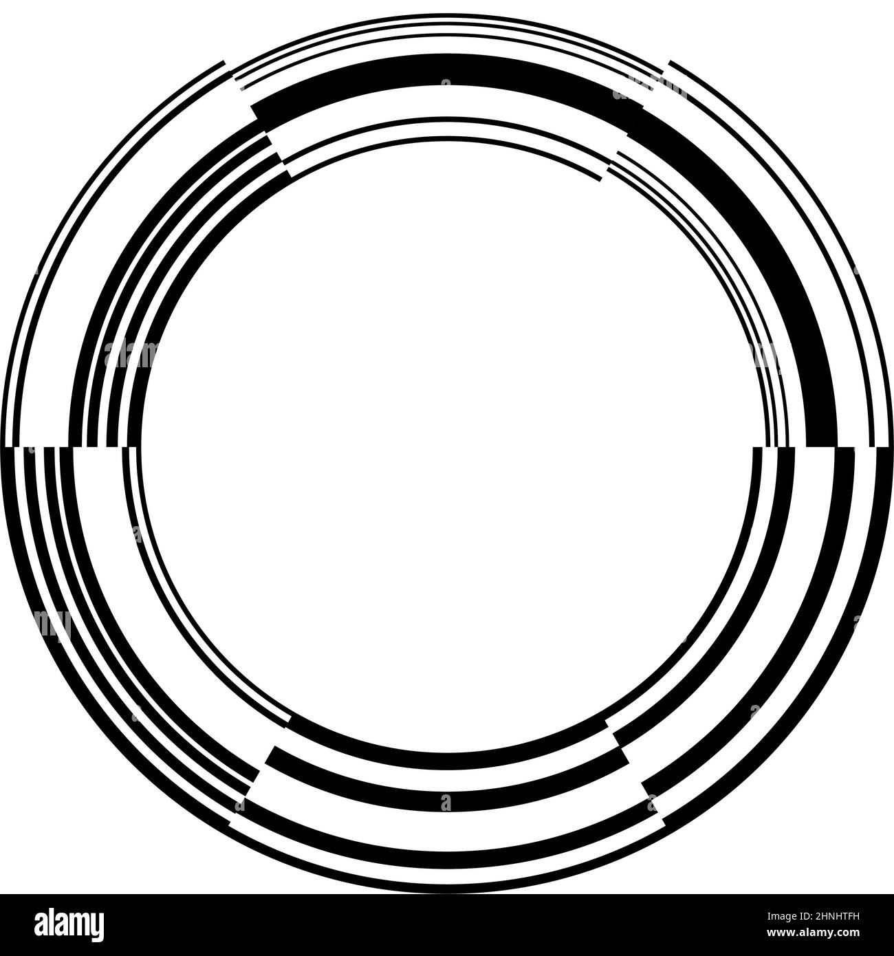 Abstract GUI, UI geometric circle element - stock vector illustration ...