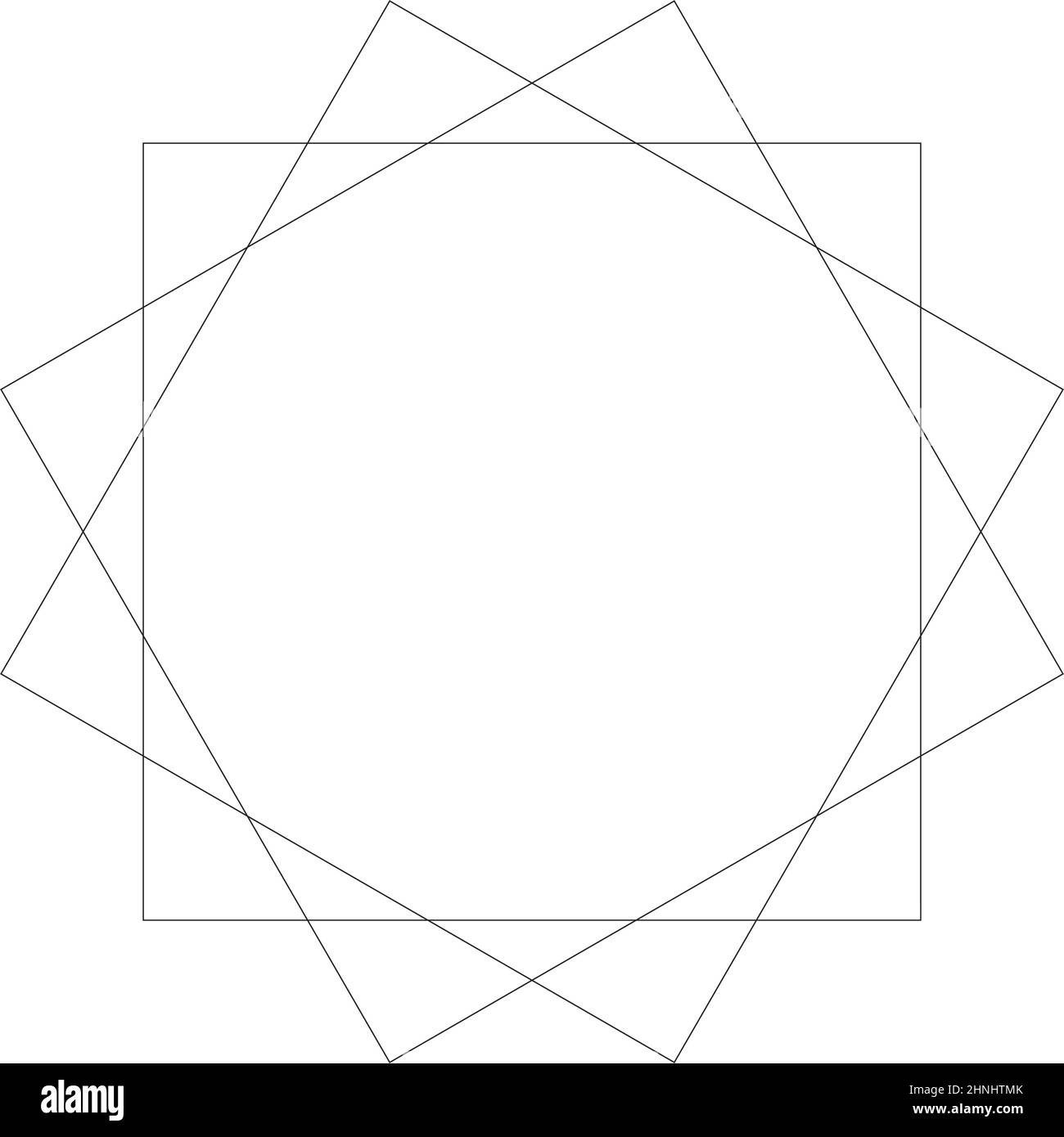 Geometric Circular abstract motif, icon, symbol. Radial, radiating ...