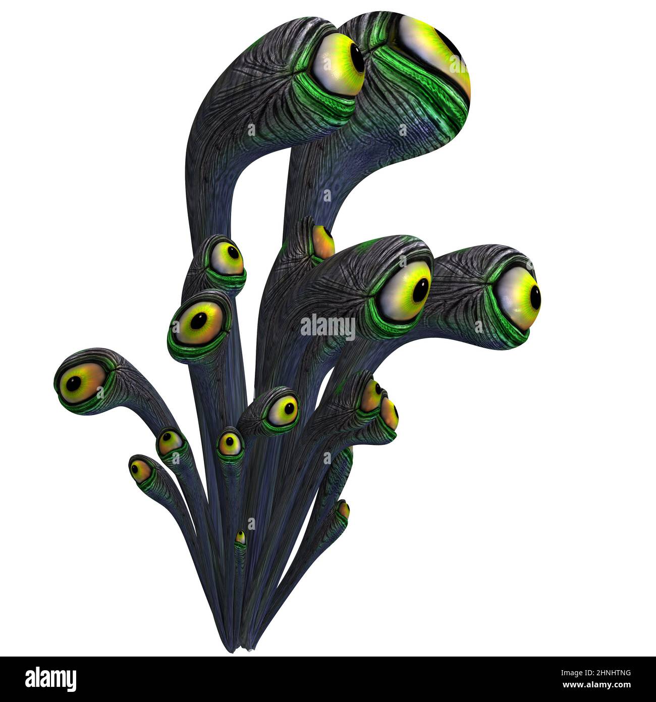 3d-illustration of an isolated fantasy eyball creature Stock Photo - Alamy