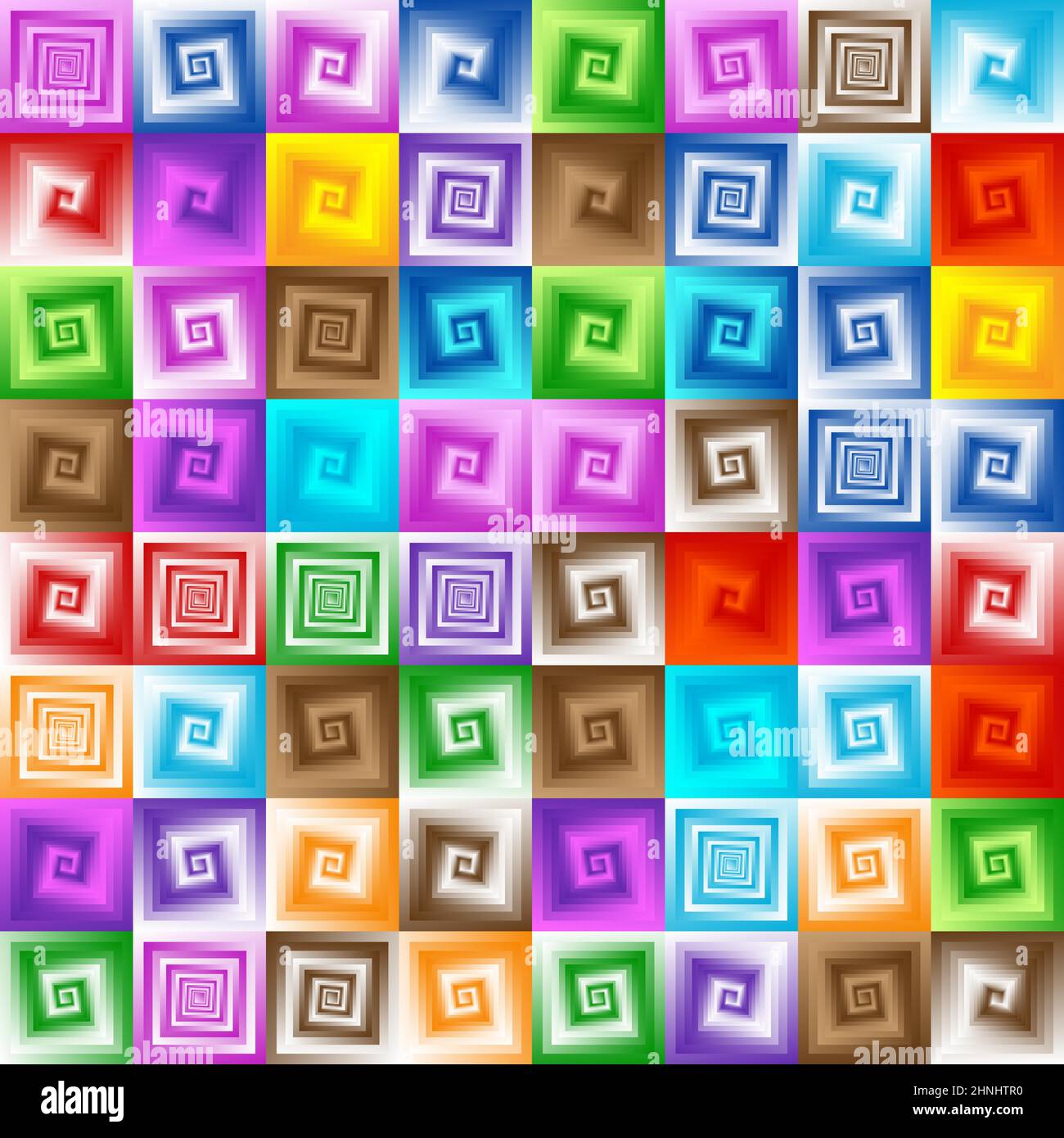 Geometric square design shape with random shaded, gradient fill - stock ...