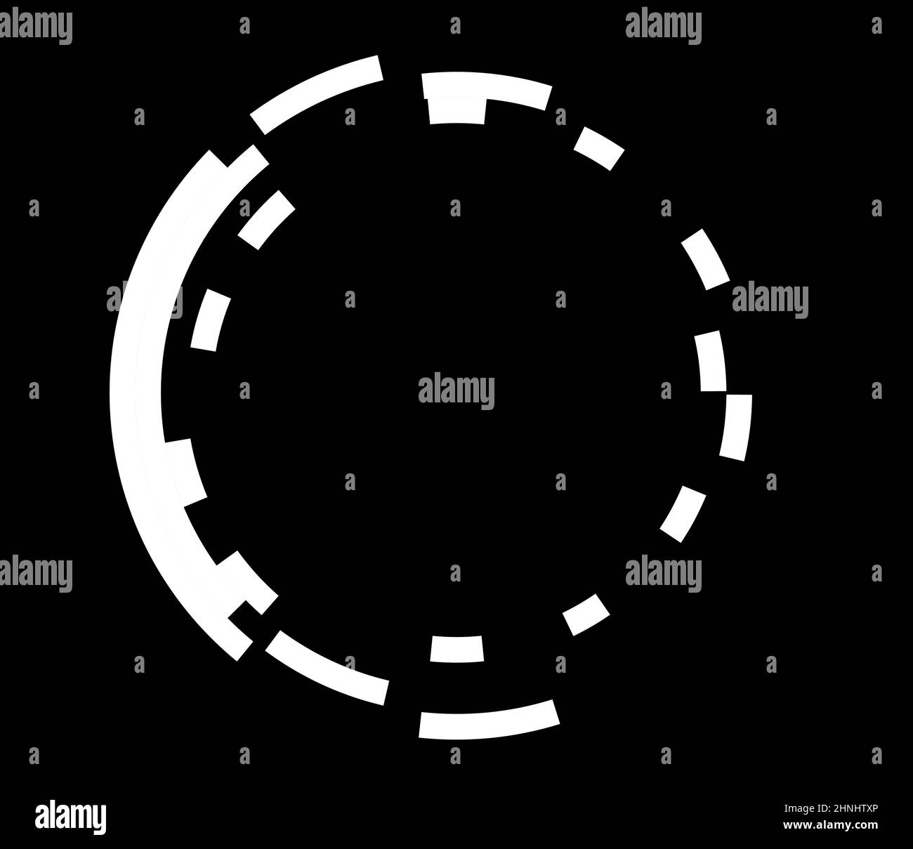 Abstract GUI, UI geometric circle element - stock vector illustration ...