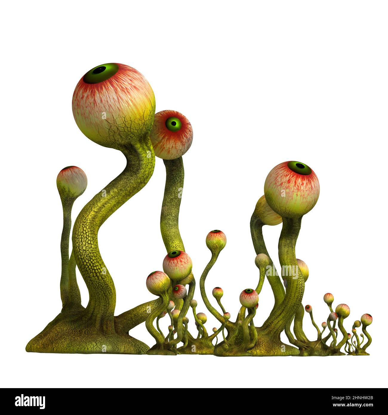 3d-illustration of an isolated fantasy eyball creature Stock Photo - Alamy