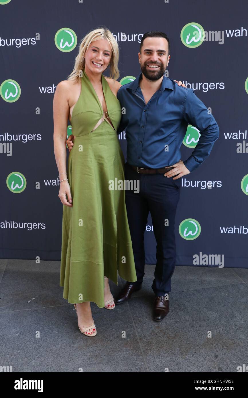 February 17, 2022: CARA ATCHISON and GEORGE MLADENOV attending the ...