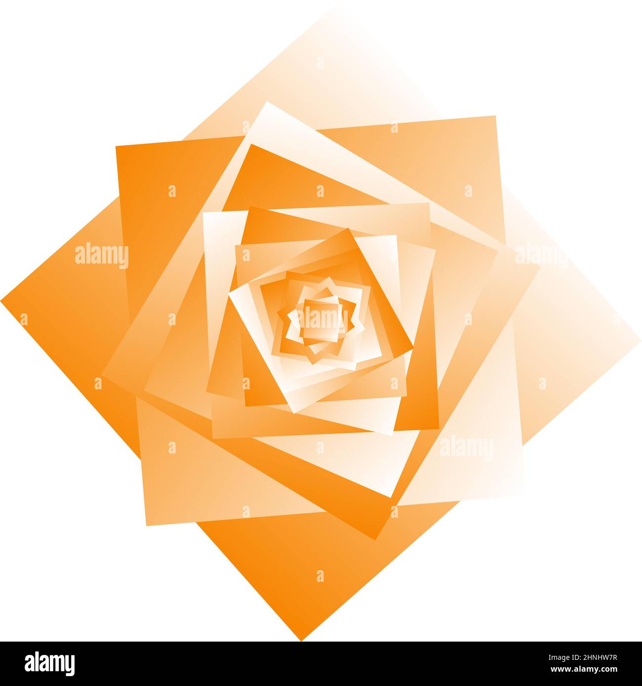 Geometric square design shape with random shaded, gradient fill - stock ...