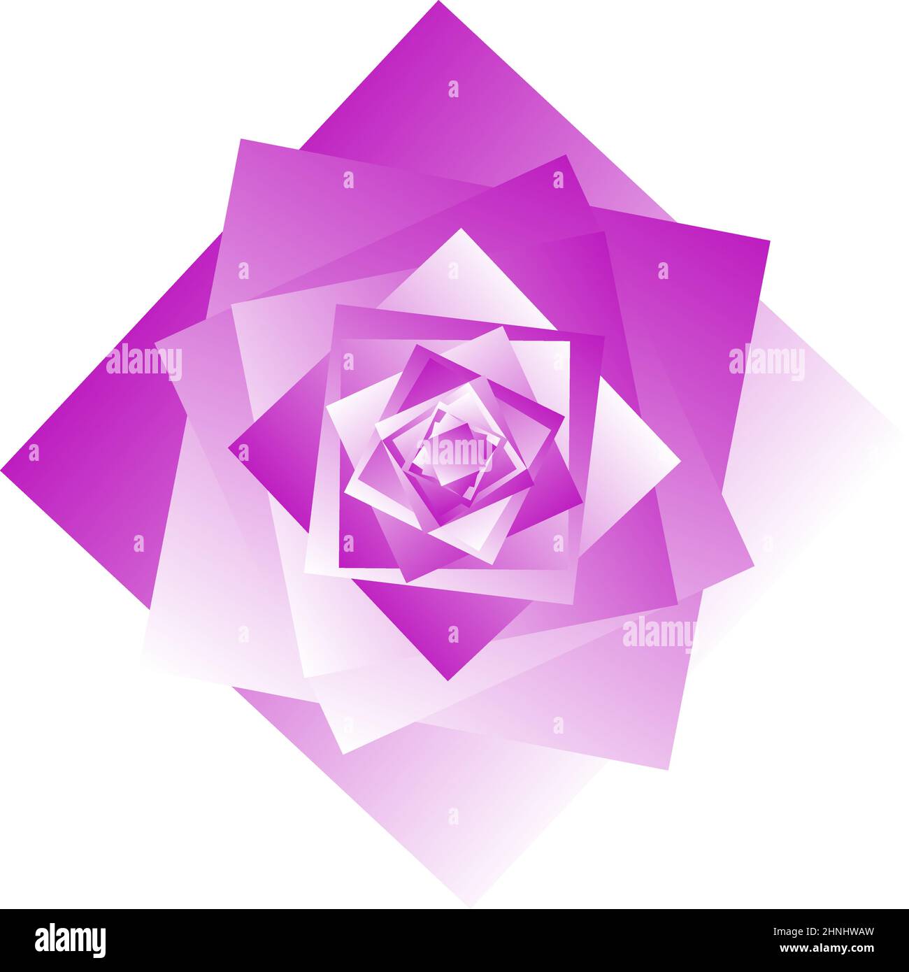 Geometric square design shape with random shaded, gradient fill - stock ...