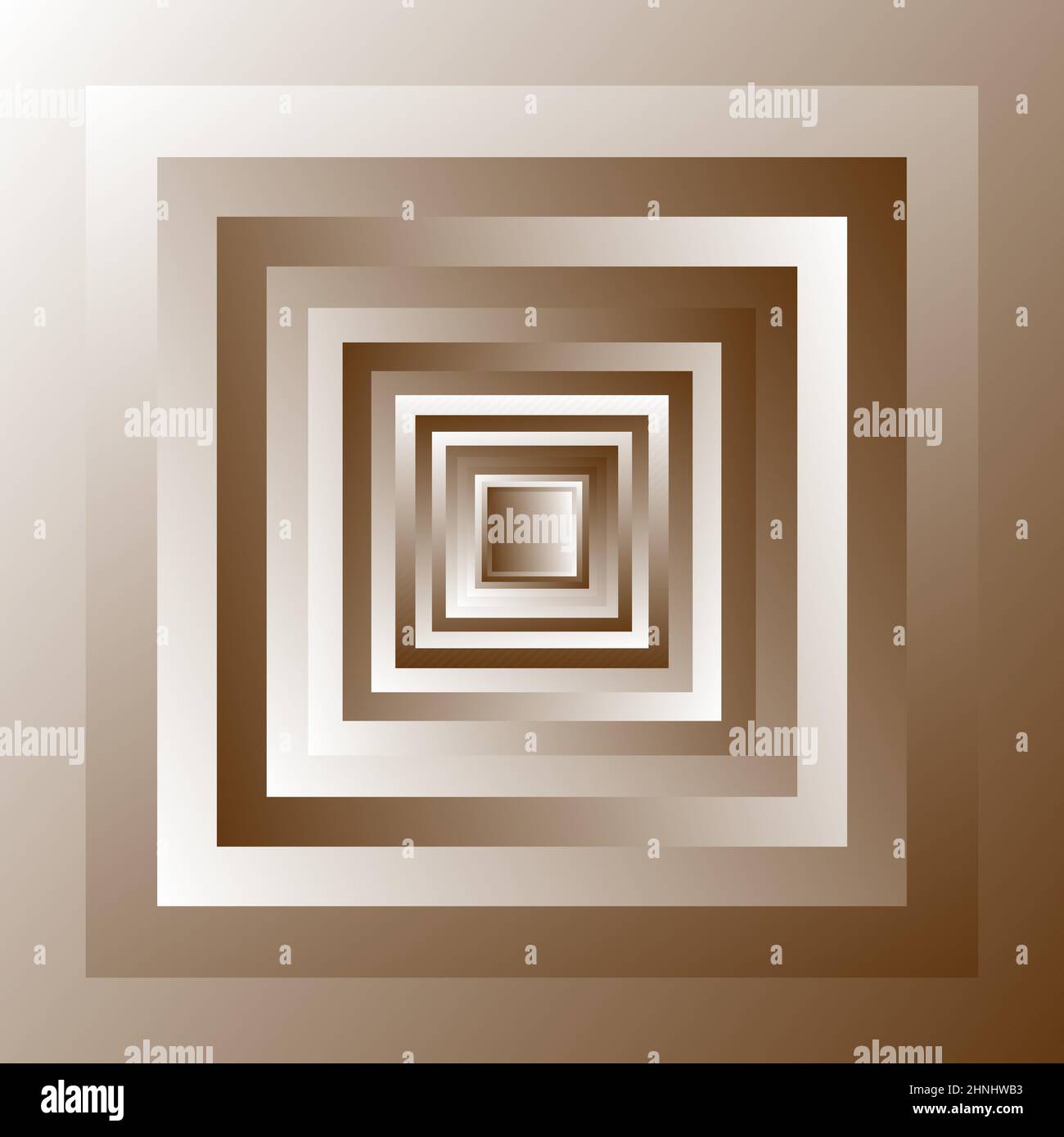 Geometric square design shape with random shaded, gradient fill - stock ...