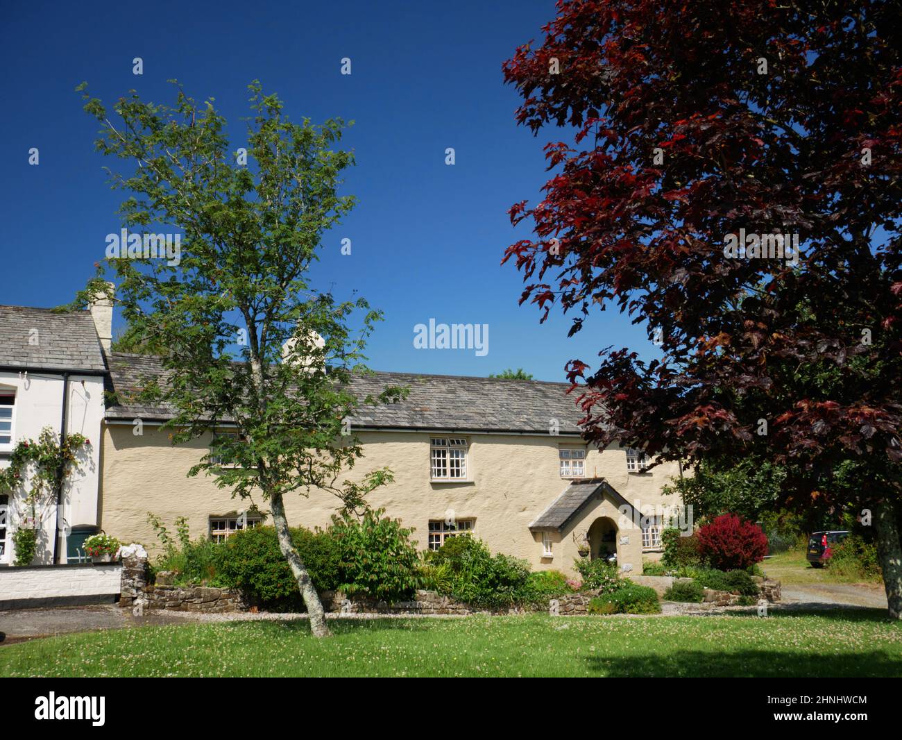 The church of St Mary's, Week St Mary, Cornwall Stock Photo - Alamy