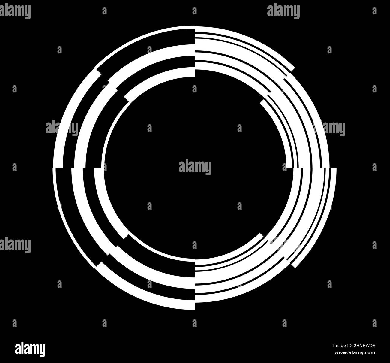 Abstract GUI, UI geometric circle element - stock vector illustration ...