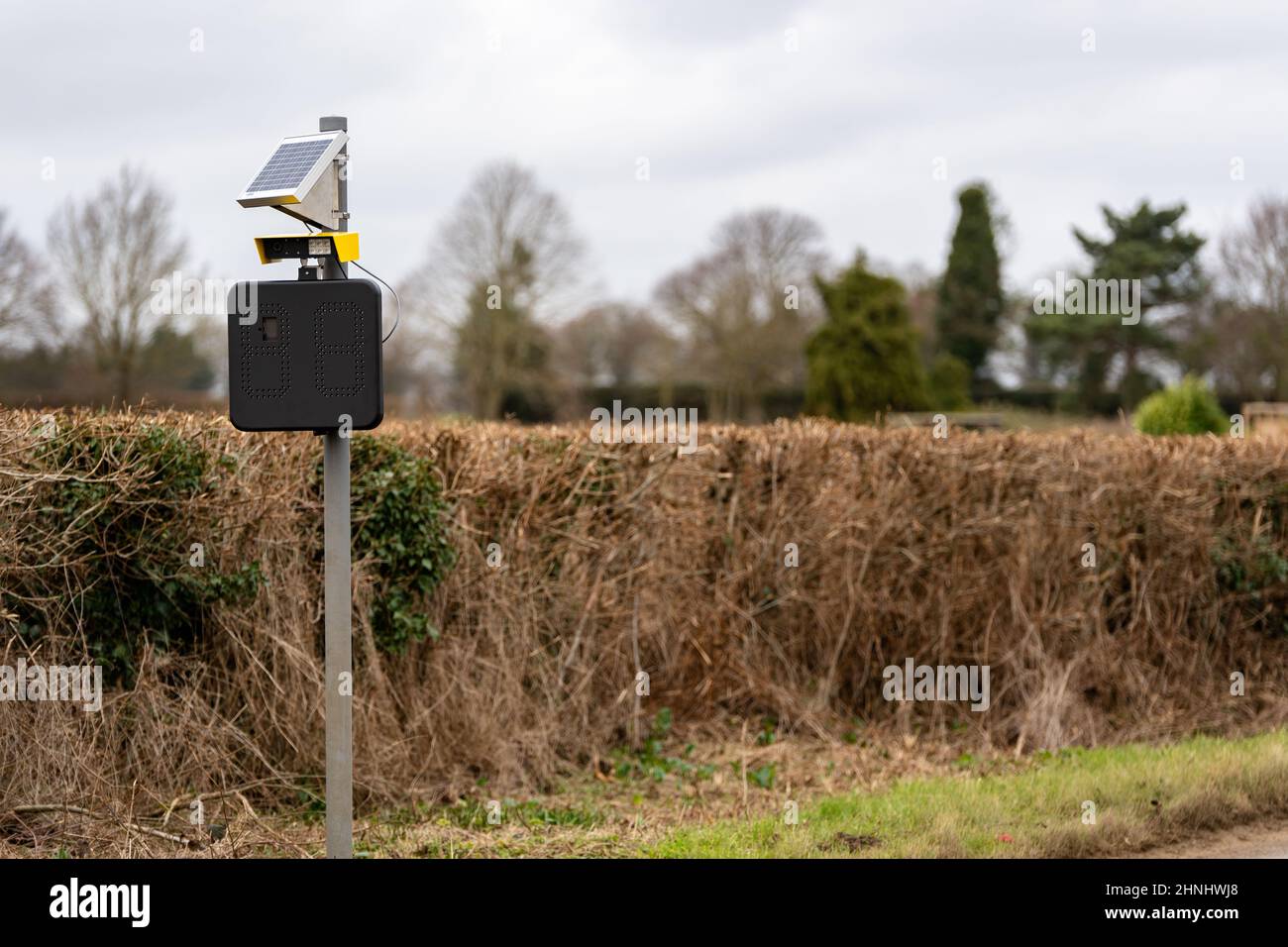 Solar powered speed trap that has built in number plate recognition to ...
