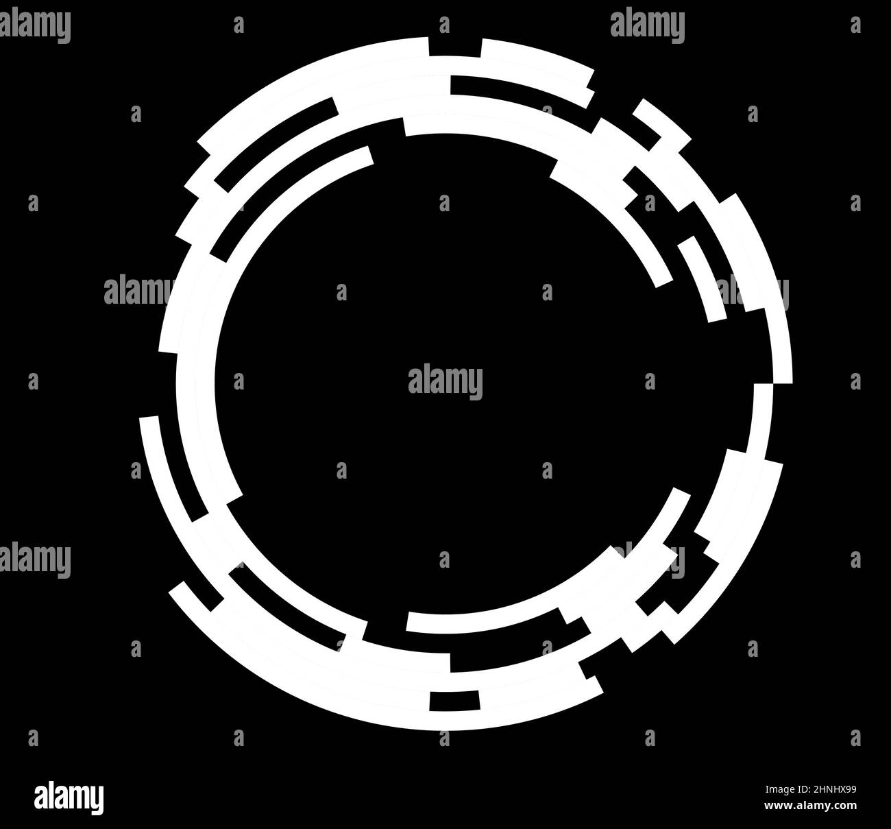 Abstract GUI, UI geometric circle element - stock vector illustration ...