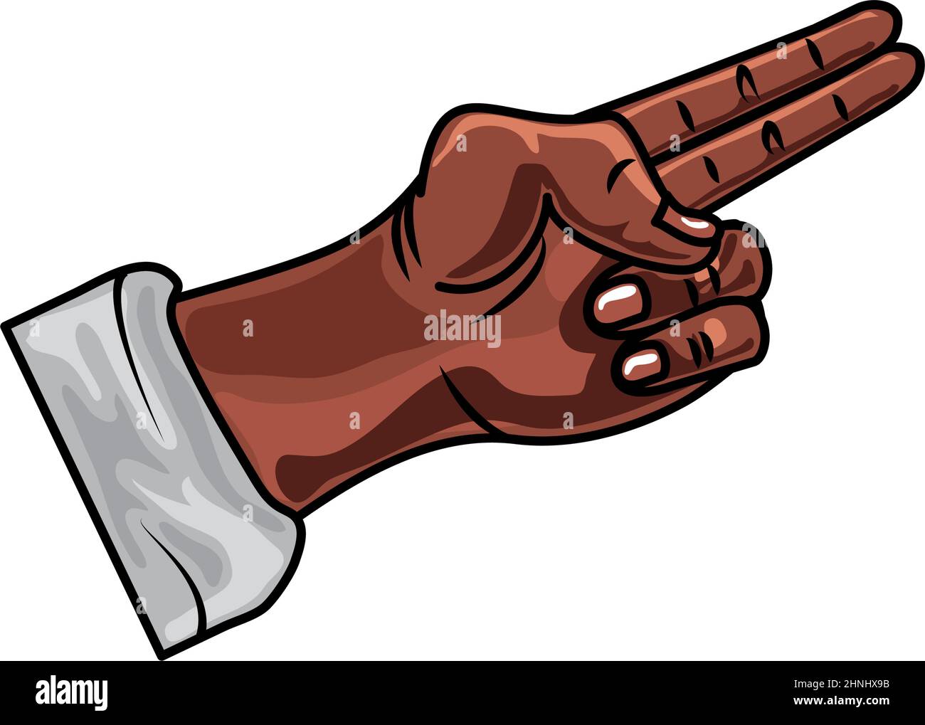 afro hand fingers pointing Stock Vector Image & Art - Alamy