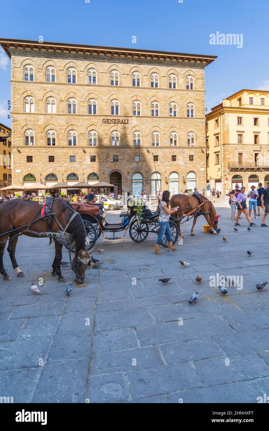 Piazza della signoria square hi-res stock photography and images - Alamy