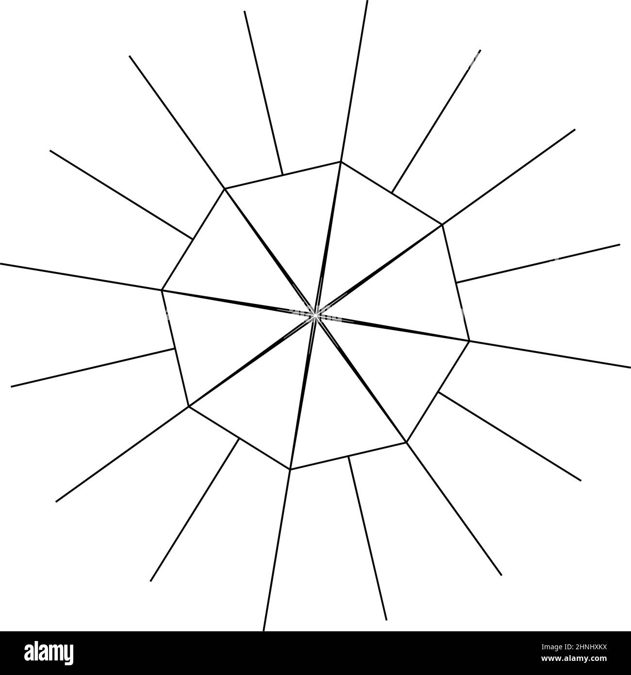 Geometric abstract icon, symbol motif - stock vector illustration, clip ...