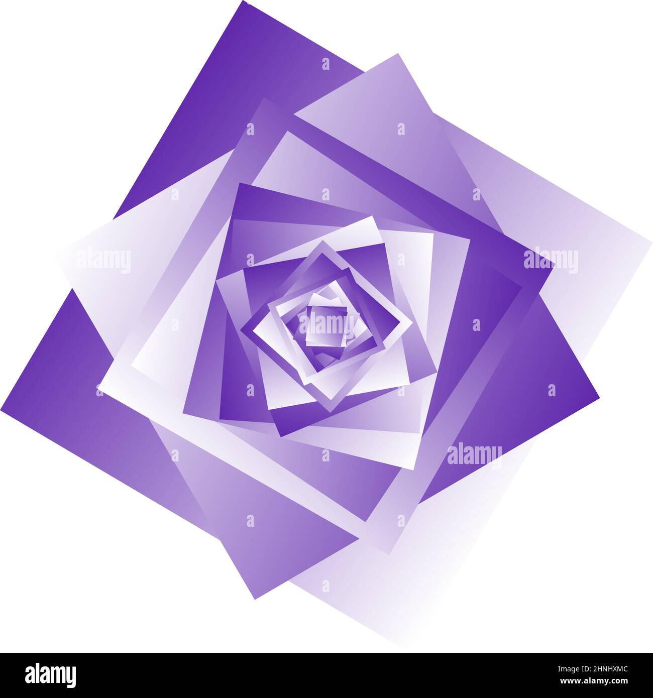 Geometric square design shape with random shaded, gradient fill - stock ...
