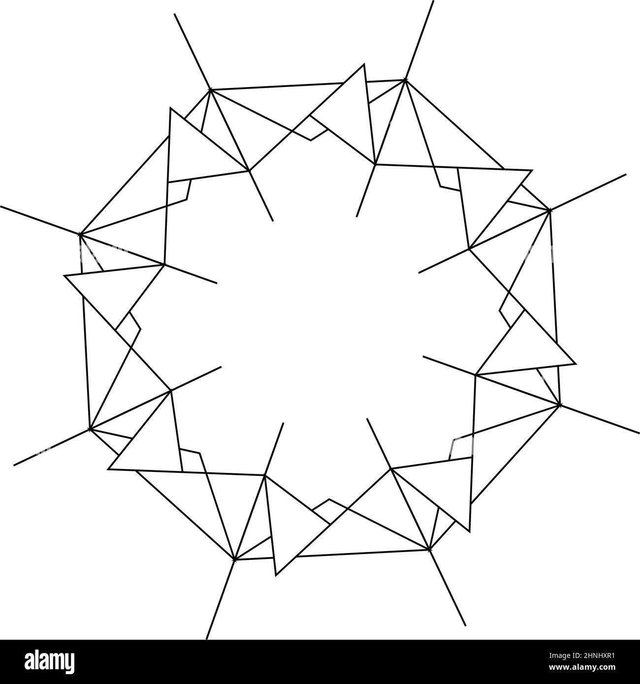 Geometric abstract icon, symbol motif - stock vector illustration, clip ...