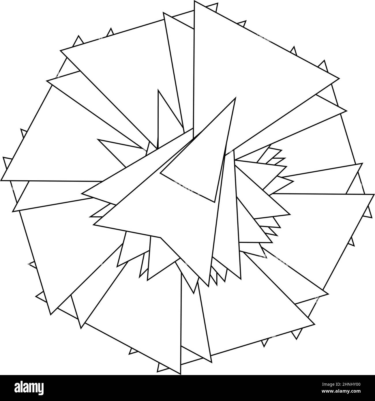 Geometric abstract icon, symbol motif - stock vector illustration, clip ...