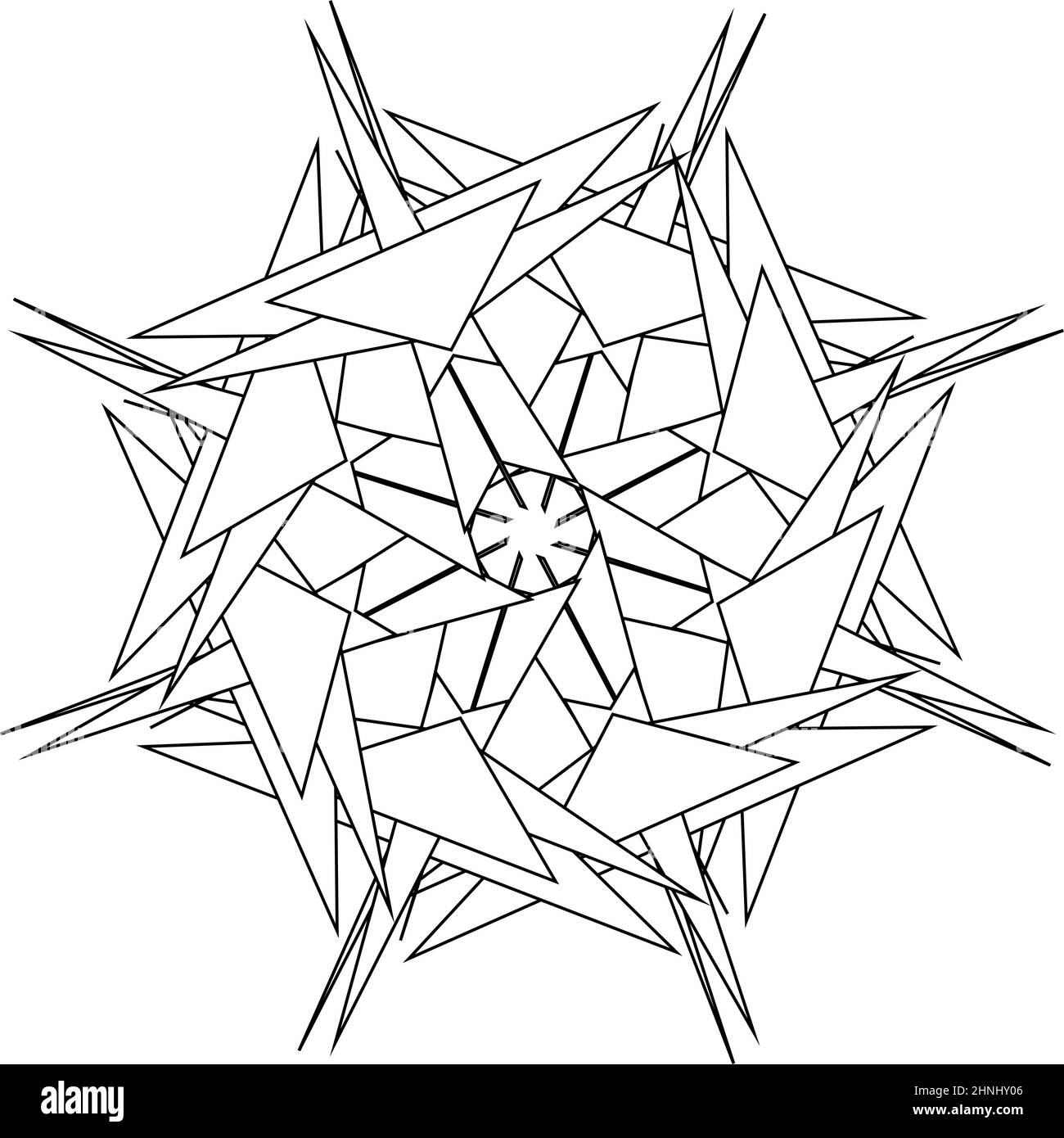 Geometric abstract icon, symbol motif - stock vector illustration, clip ...