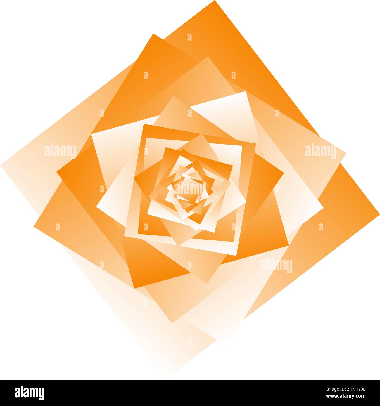 Geometric square design shape with random shaded, gradient fill - stock ...