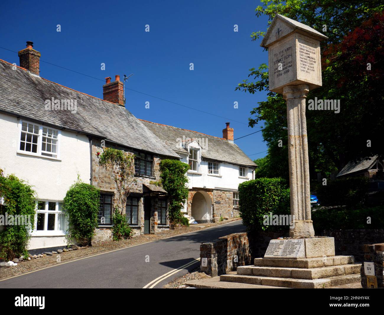 War memorial, Stratton, Cornwall Stock Photo - Alamy