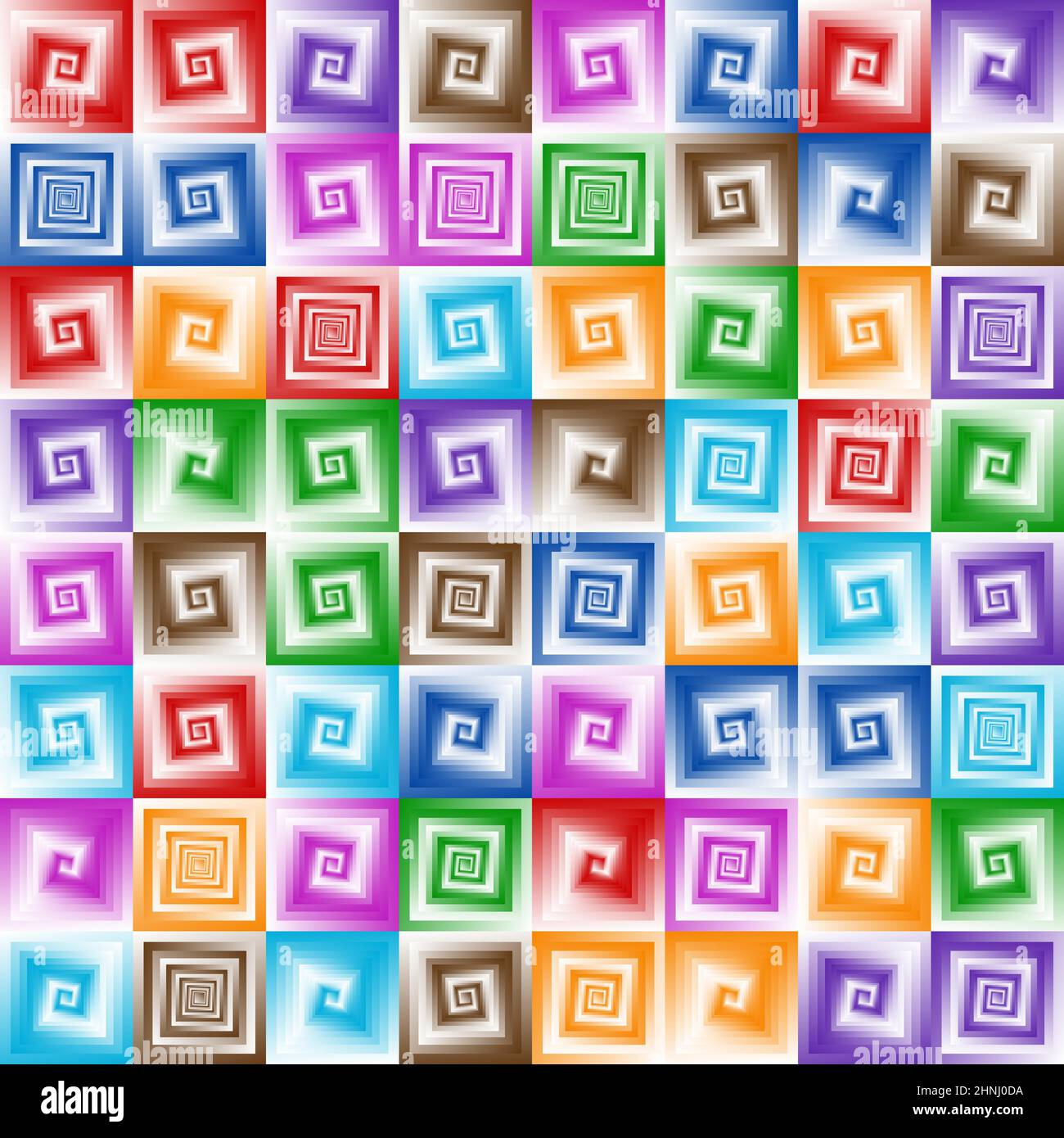 Geometric square design shape with random shaded, gradient fill - stock ...