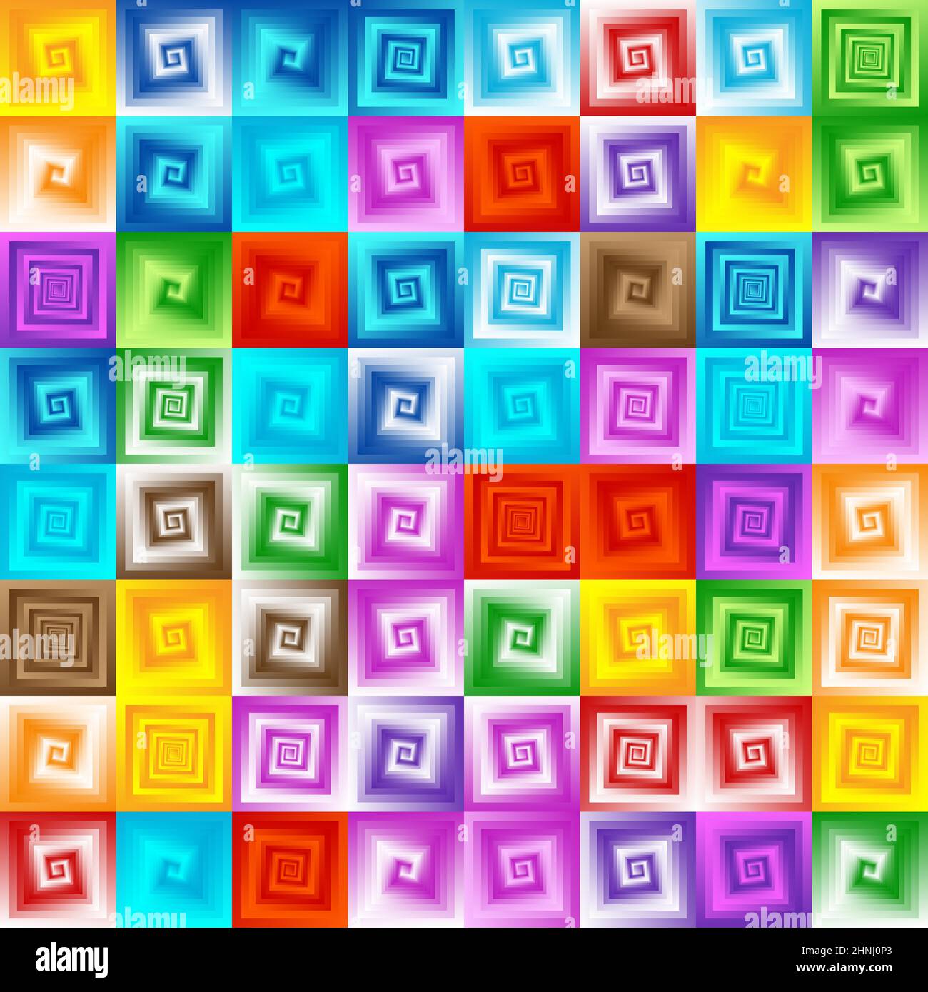 Geometric square design shape with random shaded, gradient fill - stock ...