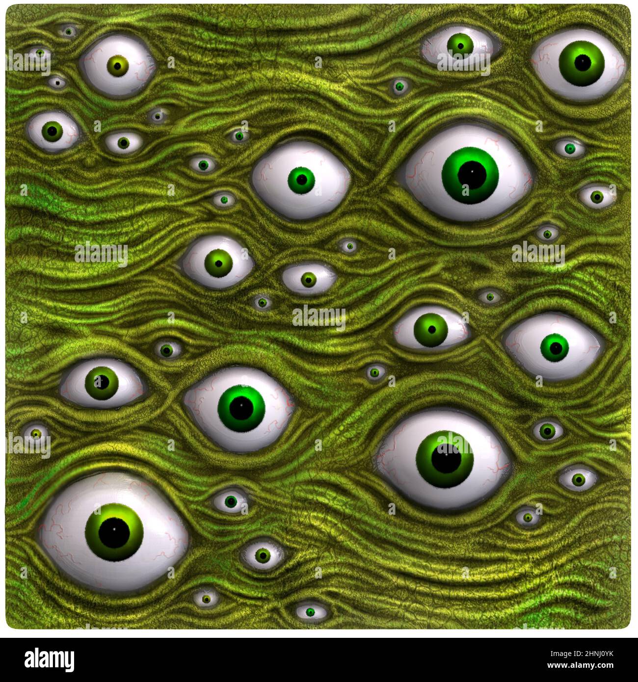 3d-illustration of an isolated fantasy eyball creature Stock Photo - Alamy