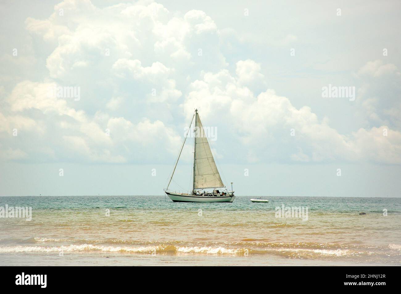 Sailboat at sea Stock Photo - Alamy