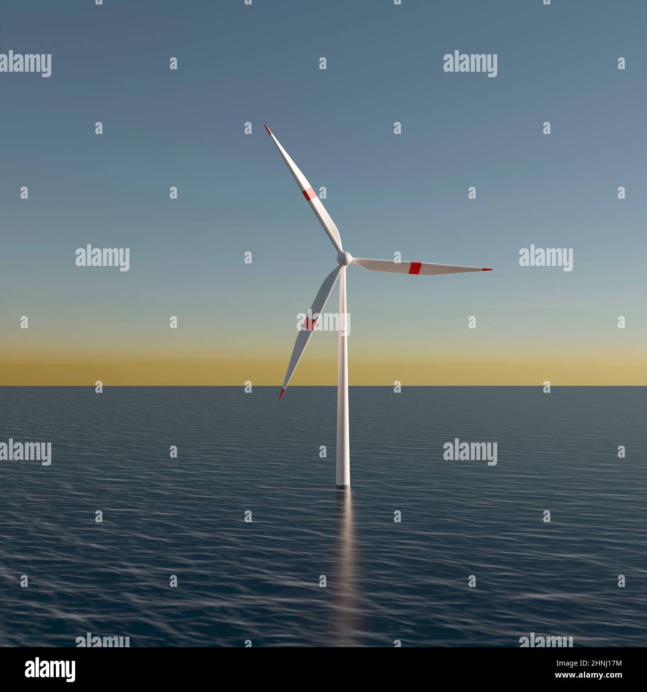 Wind turbine water energy ecology hi-res stock photography and images ...