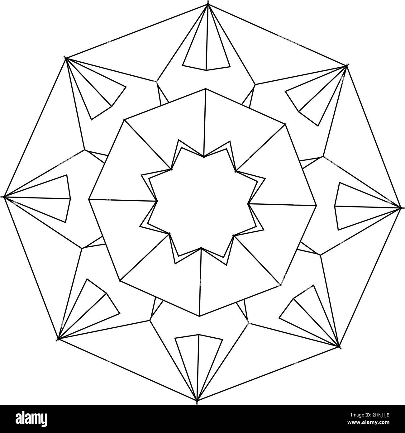 Geometric abstract icon, symbol motif - stock vector illustration, clip ...