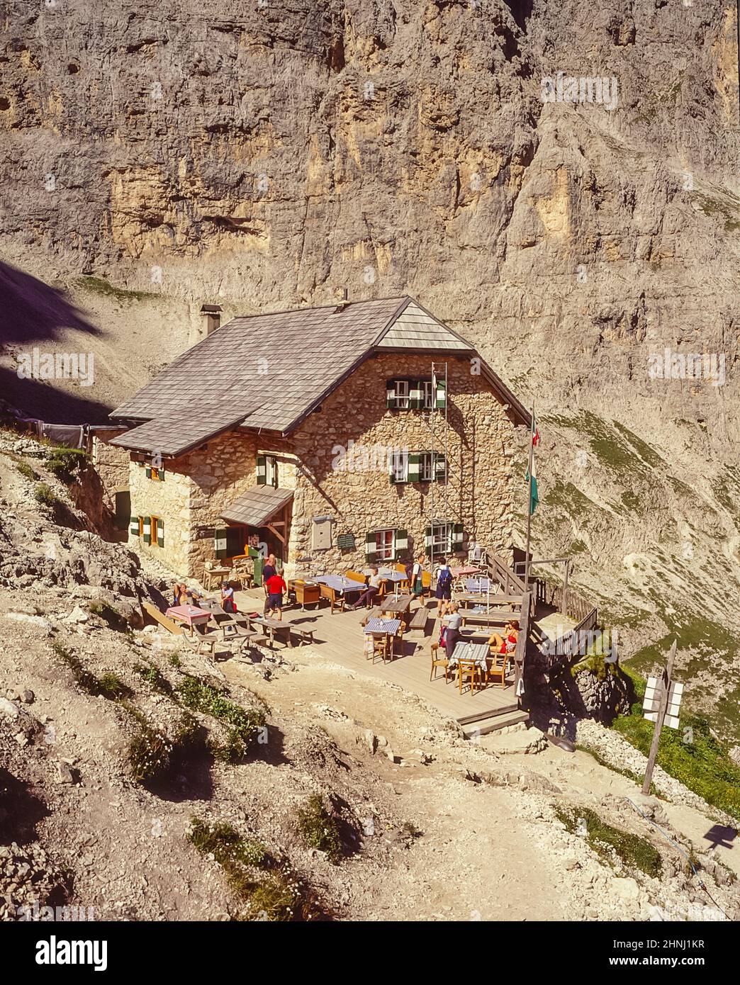 Passo sella refuge hi-res stock photography and images - Alamy