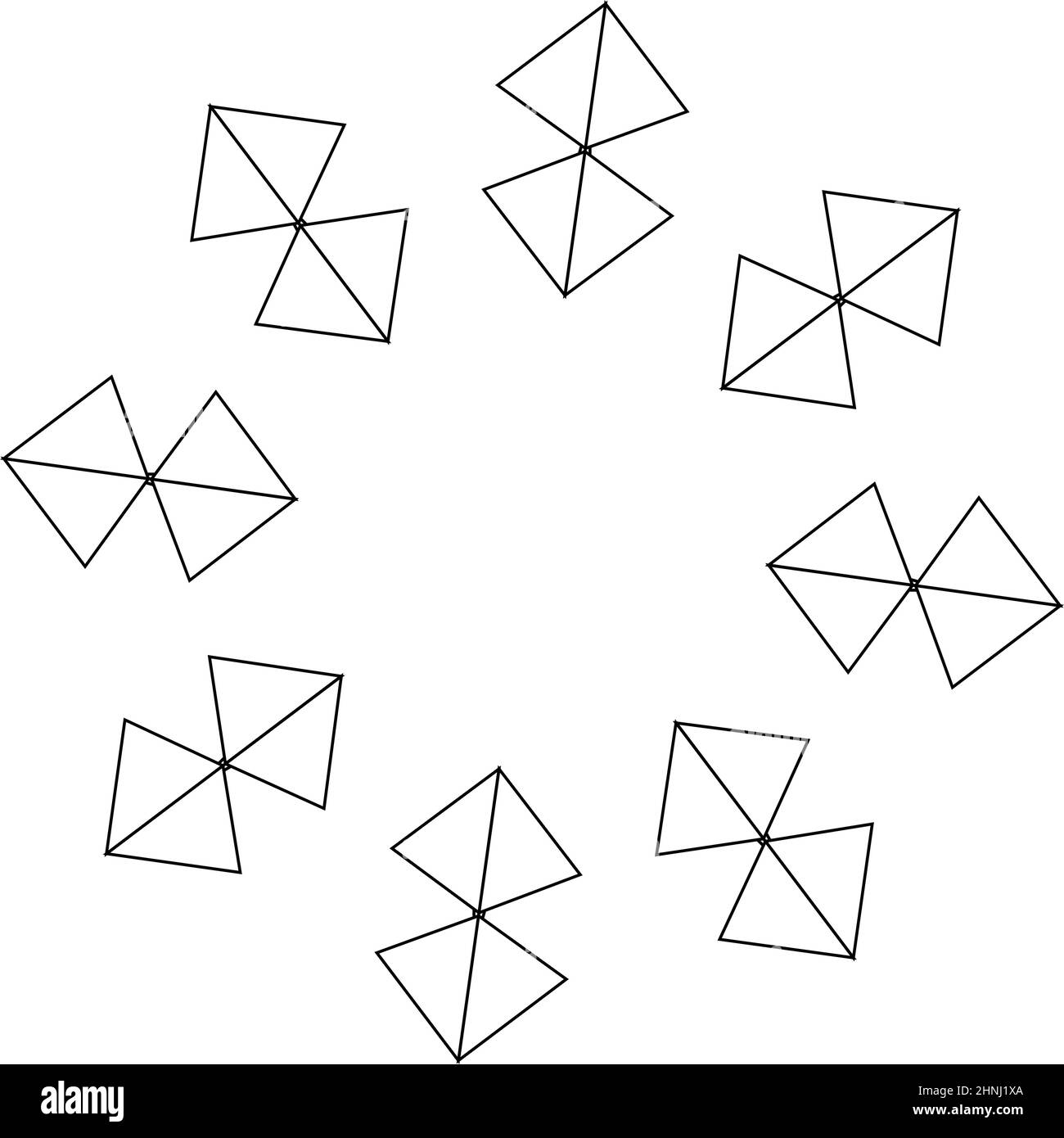 Geometric abstract icon, symbol motif - stock vector illustration, clip ...