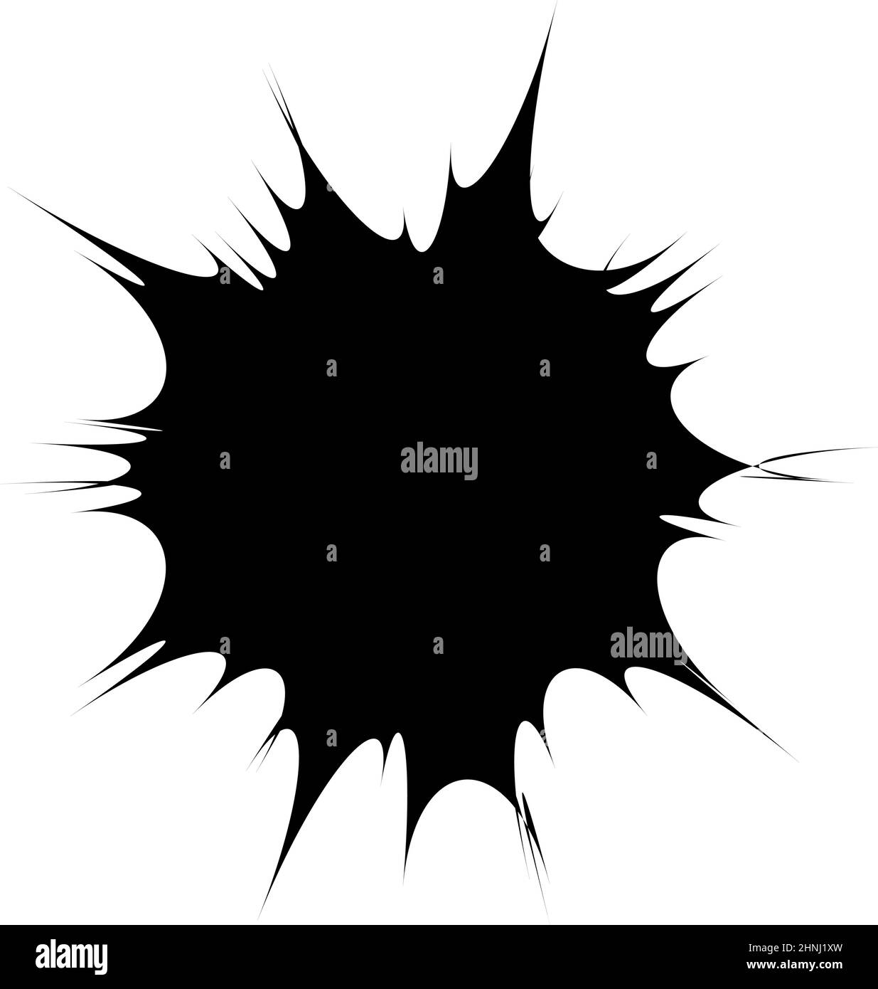 Abstract geometric form, shape. Distorted, deformed patch element ...