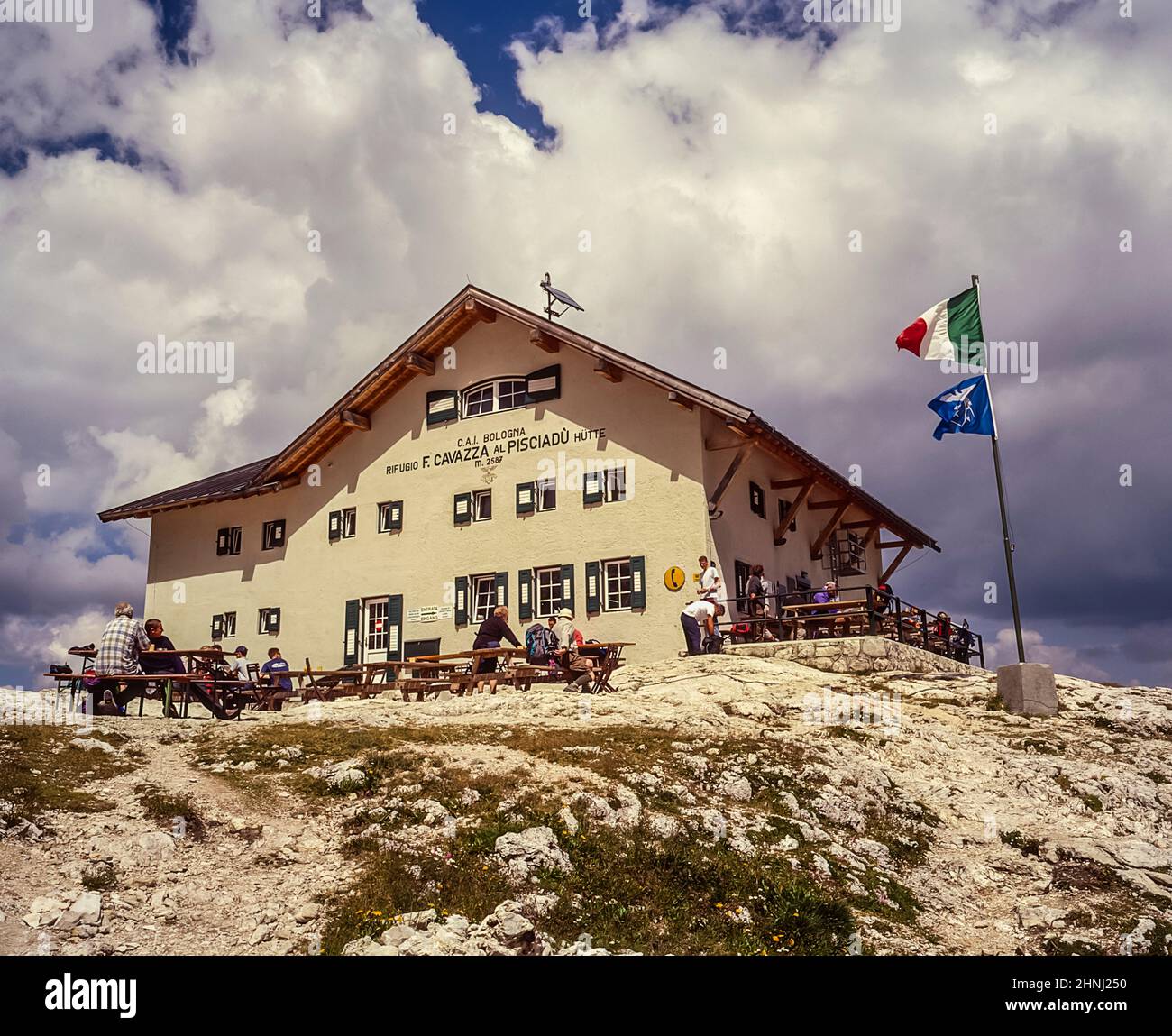 Rifugio pisciadu mountain refuge hi-res stock photography and images ...