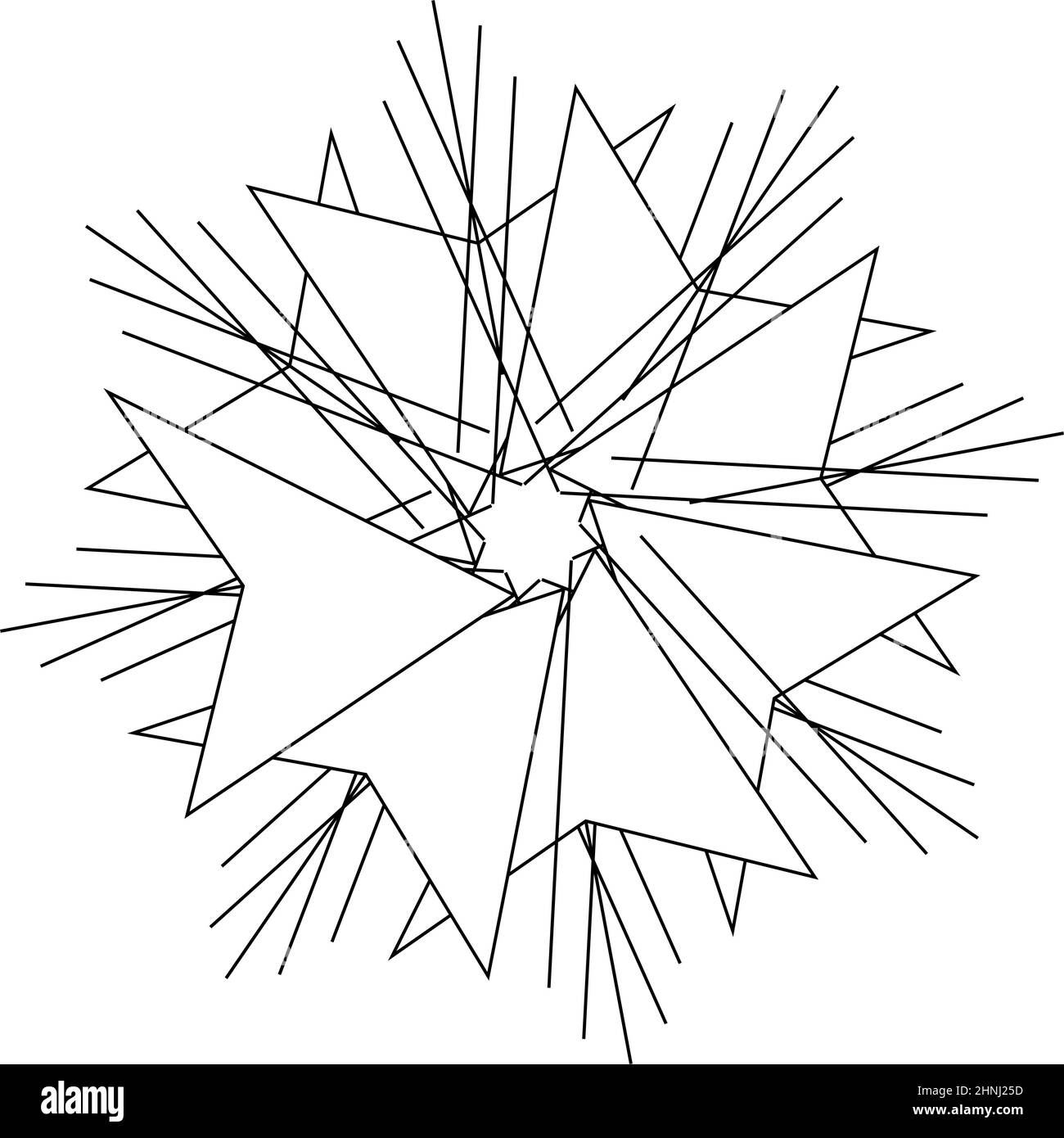 Geometric abstract icon, symbol motif - stock vector illustration, clip ...