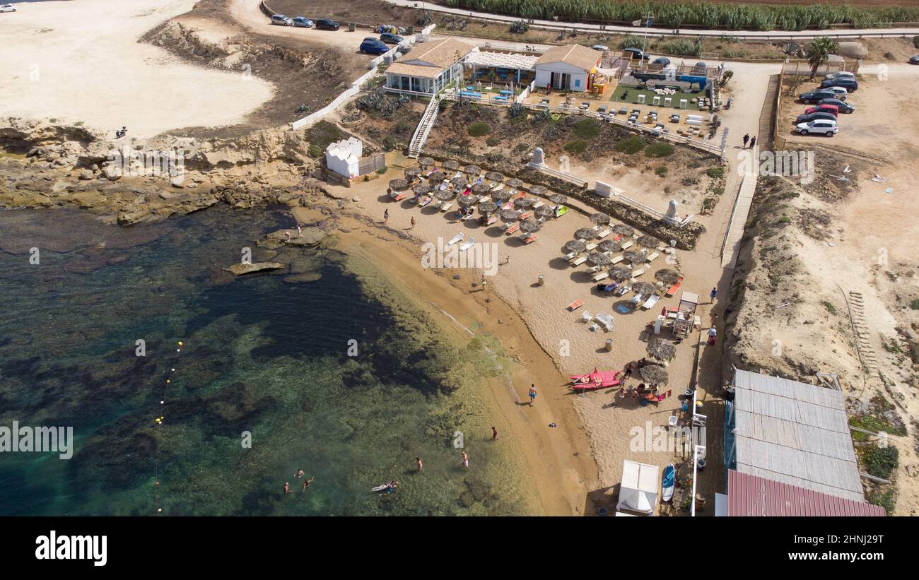 Europe,Italy,Sicily, Mazara del Vallo, Lido di Costanza Beach Stock ...