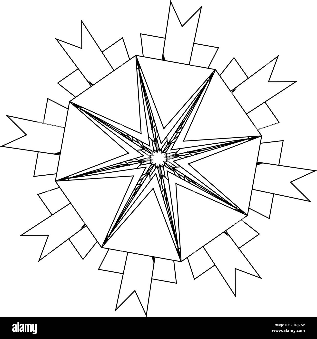 Geometric abstract icon, symbol motif - stock vector illustration, clip ...