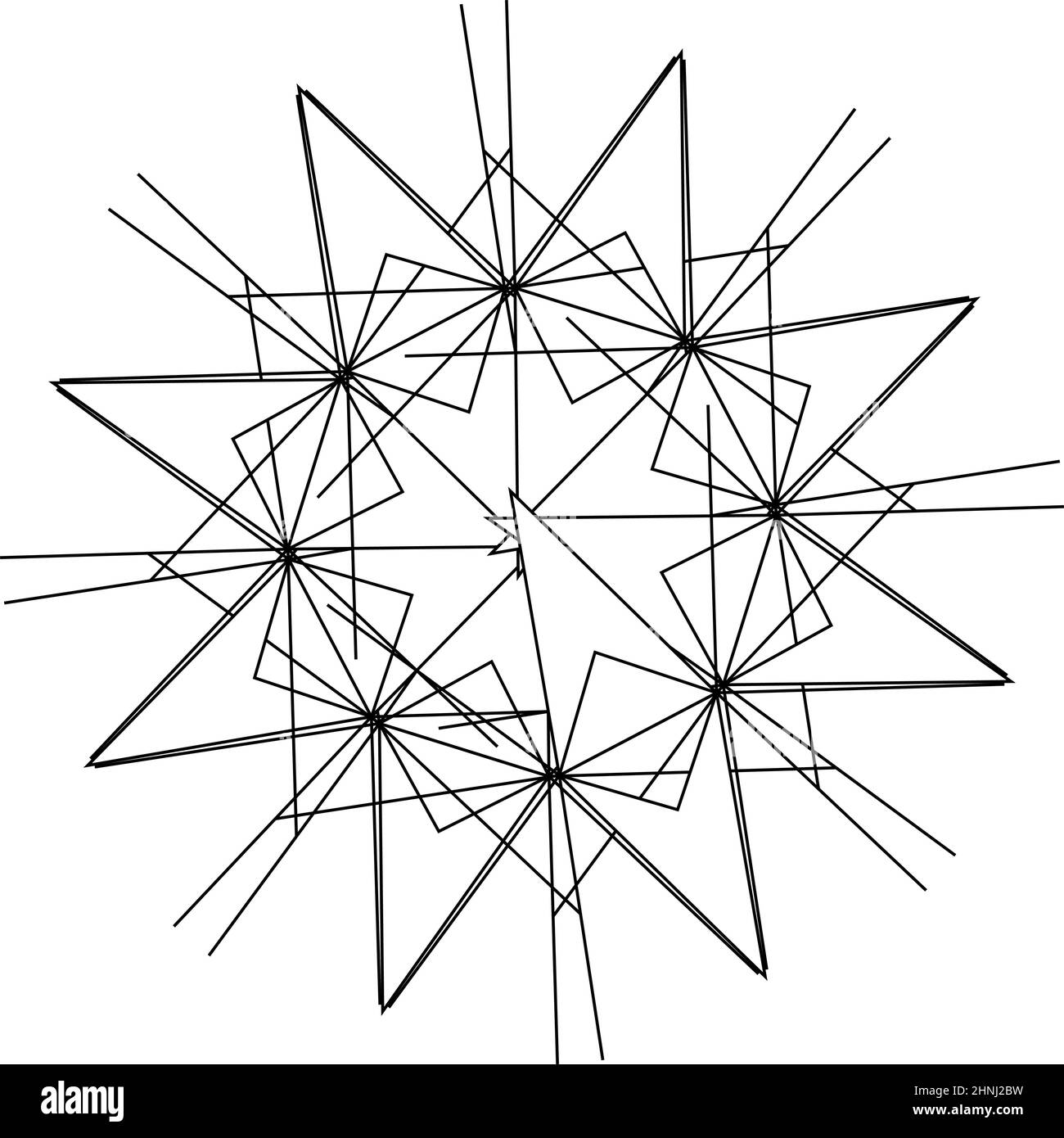 Geometric abstract icon, symbol motif - stock vector illustration, clip ...