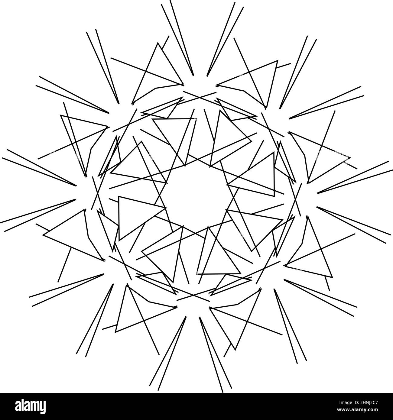 Geometric abstract icon, symbol motif - stock vector illustration, clip ...